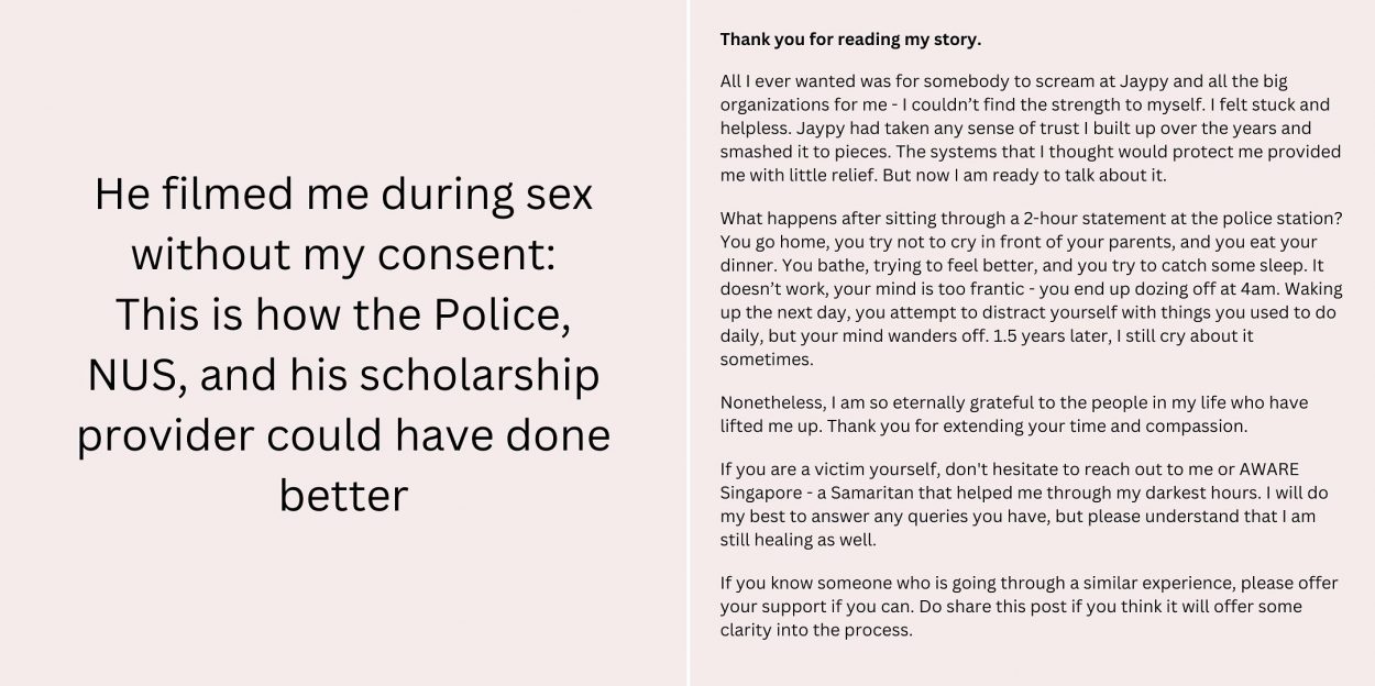 He Filmed Me During Sex Without My Consent, His Scholarship Asked Me To ...